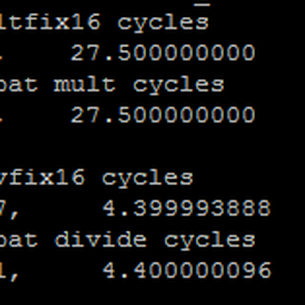 PIC32 Fixed & floating point performance | Hackaday.io