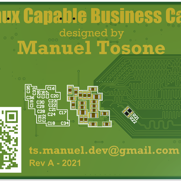 Linux Capable Business Card | Hackaday.io