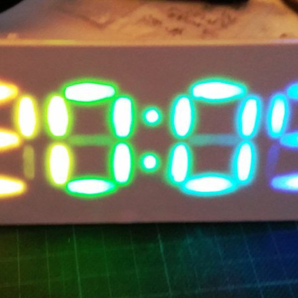 RGB 7segment desk clock | Hackaday.io