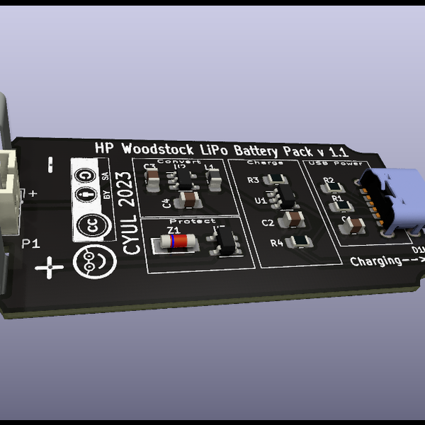 HP Woodstock LiPo Battery Pack | Hackaday.io
