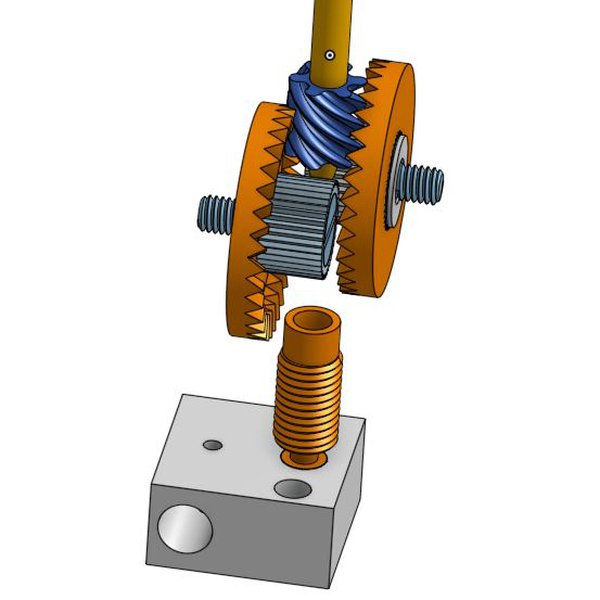 Hypoid Dual Drive Extruder. | Hackaday.io
