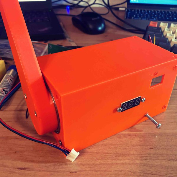3D Printed hand-crank/gravity generator | Hackaday.io