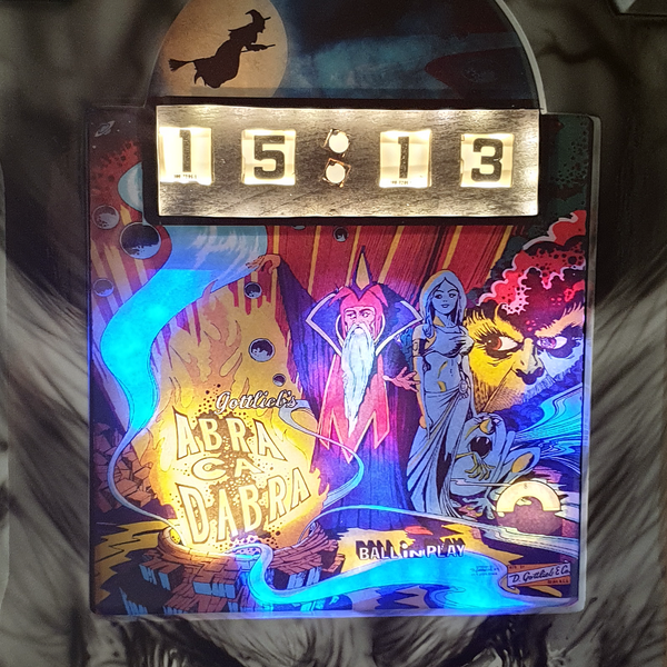 Pinball Score Reel Clock. Abra-Ca-Dabra | Hackaday.io