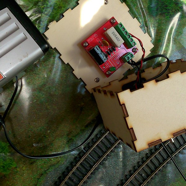 Lasercut train points switch box | Hackaday.io
