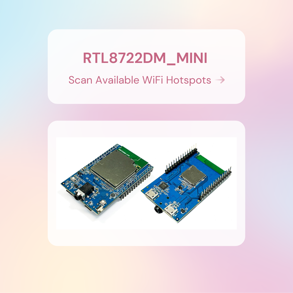 Ameba Arduino: Scan Available WiFi Hotspots | Hackaday.io