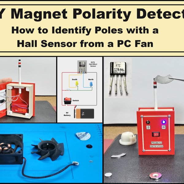 DIY Magnet Polarity Detector - Sensor from PC fan | Hackaday.io