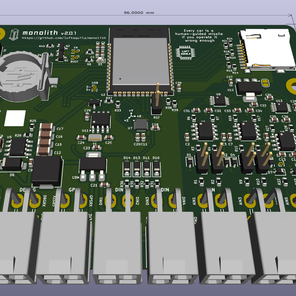 Monolith: DIY Datalogger for Student Fomula | Hackaday.io