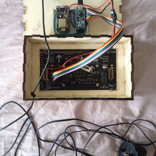 LED matrix clock with IoT data feed | Hackaday.io