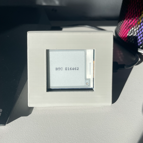 Bitcoin Tracker Desktop Display | Hackaday.io