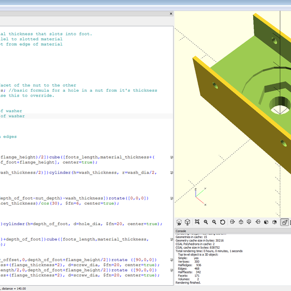 OpenSCAD Table Parts | Hackaday.io