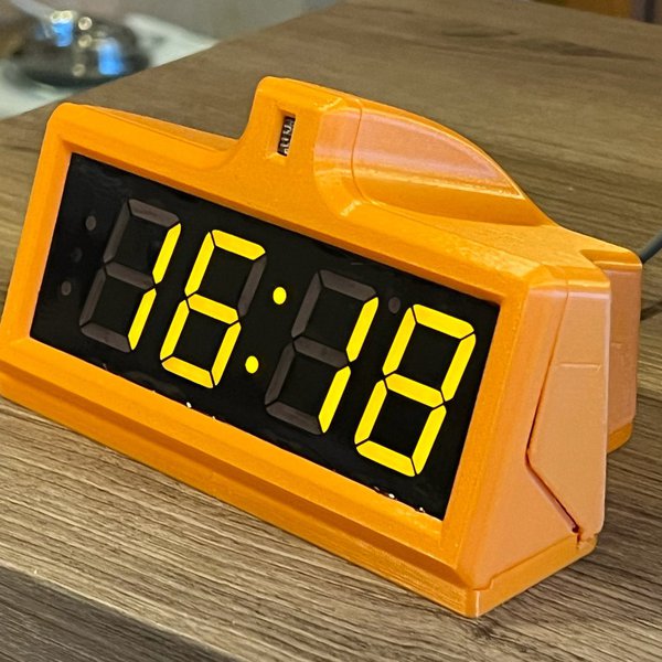 Minimalistic NTP synchronized desktop clock | Hackaday.io