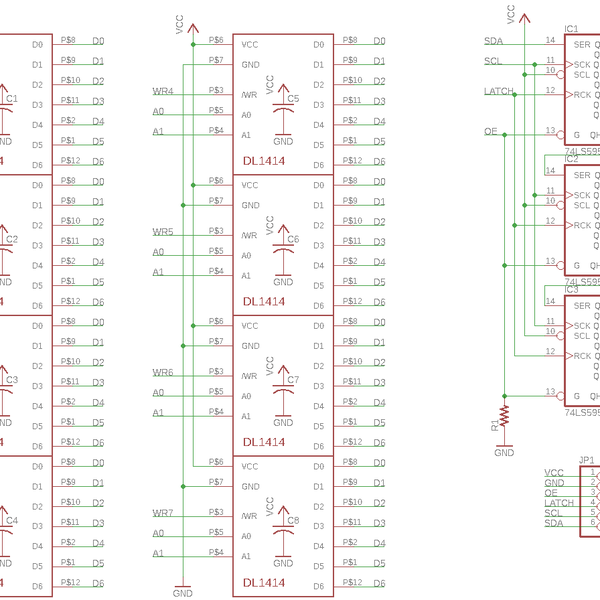 HPDL-1414 16x2 LED Display | Hackaday.io