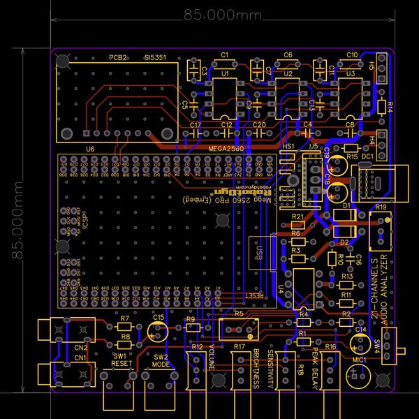 21 Band Audio Spectrum Analyzer | Hackaday.io