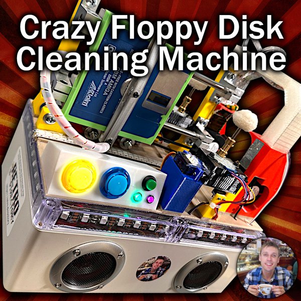 Crazy Disco Floppy Disk Cleaning Machine | Hackaday.io