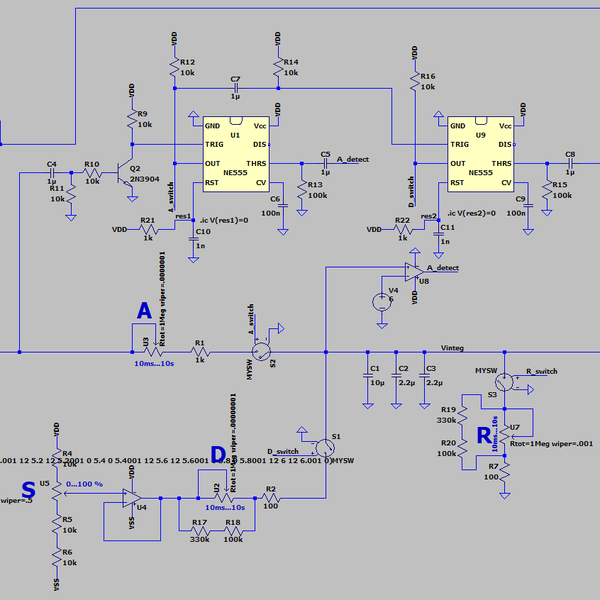 ADSR Envelope Generator for Kosmo Synthesizer | Hackaday.io