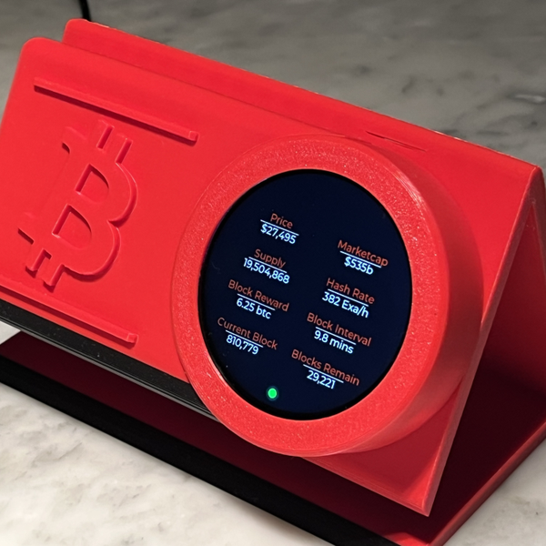 Bitcoin Metrics Tracker (3D Print) | Hackaday.io