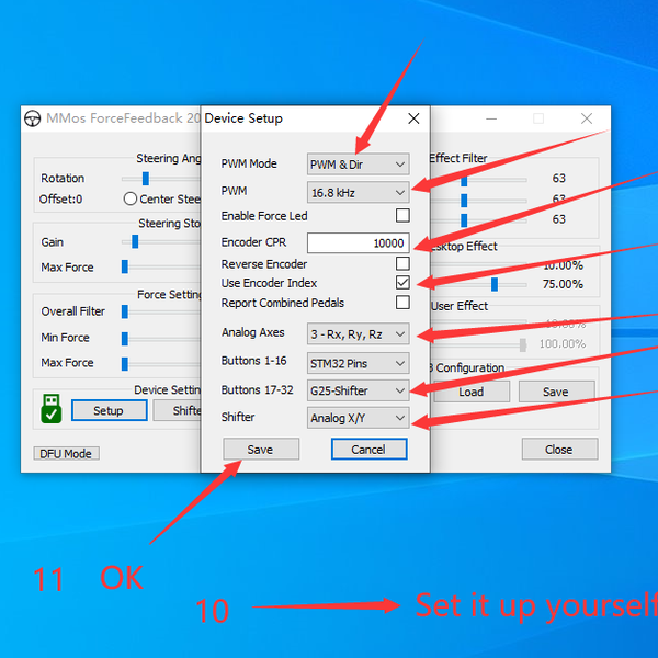 DIY MMOS ffb STM32 and servo drive servo motor | Hackaday.io