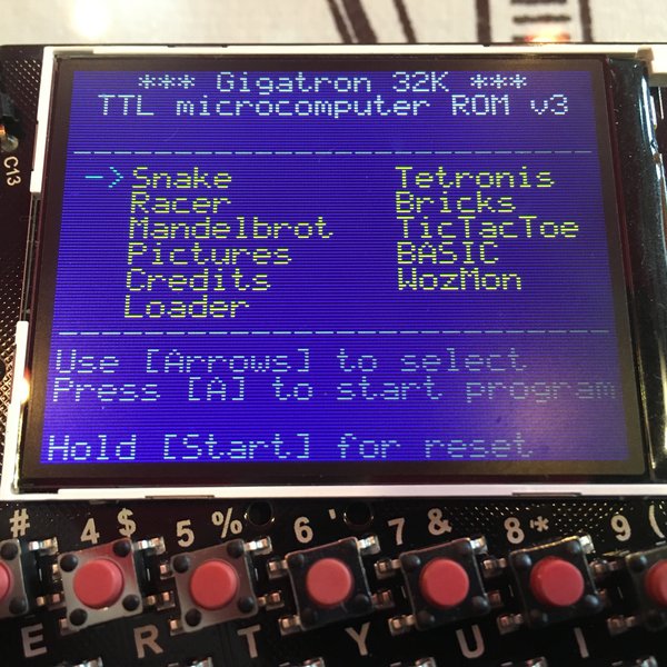 Gigatron TTL microcomputer | Hackaday.io