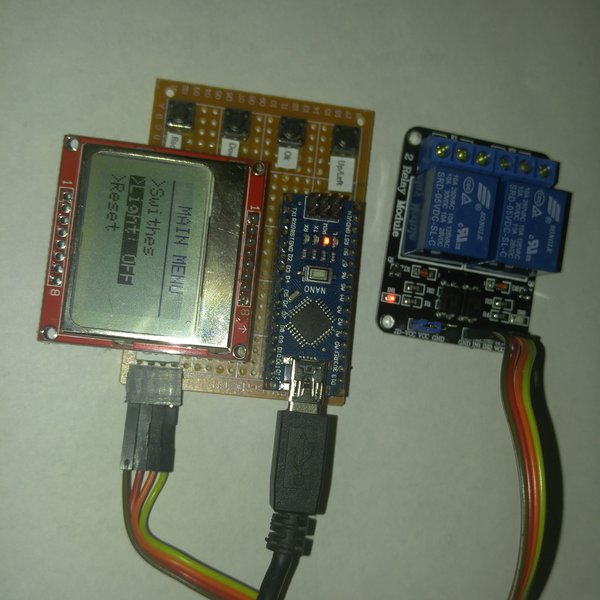 Arduino Relay Control with GUI and Nokia-5110-LCD | Hackaday.io
