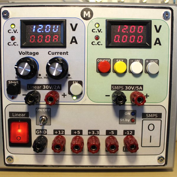 Triple Output Bench Power Supply (Linear, 2x SMPS) | Hackaday.io