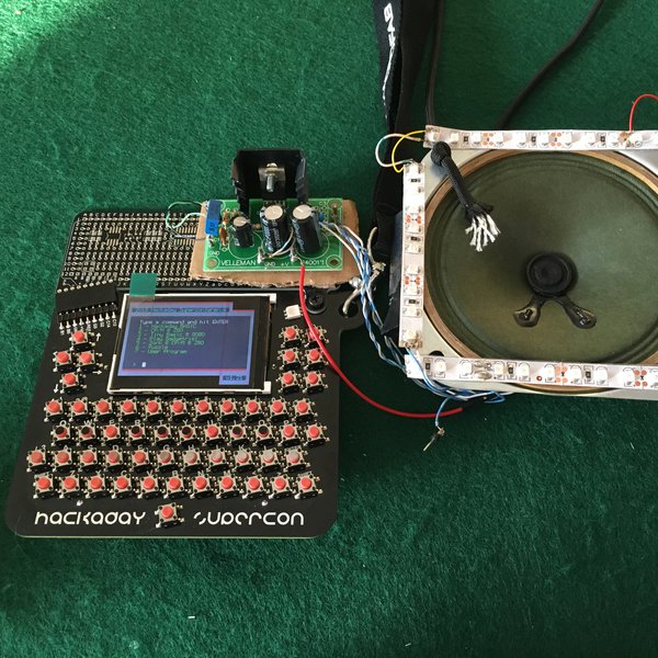 Supercon Super Speaker Badge Hack | Hackaday.io
