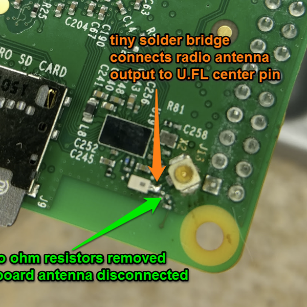 Raspberry Pi 3 External Antenna | Hackaday.io