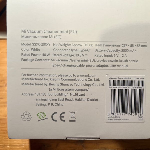 Teardown: Xiaomi Mi Vacuum Cleaner Mini (EU) | Hackaday.io