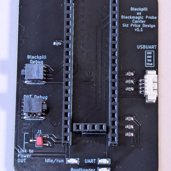 Carrier for Blackpill F411CE as Blackmagic Debug | Hackaday.io