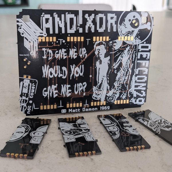 AND!XOR DC29 Badge | Hackaday.io
