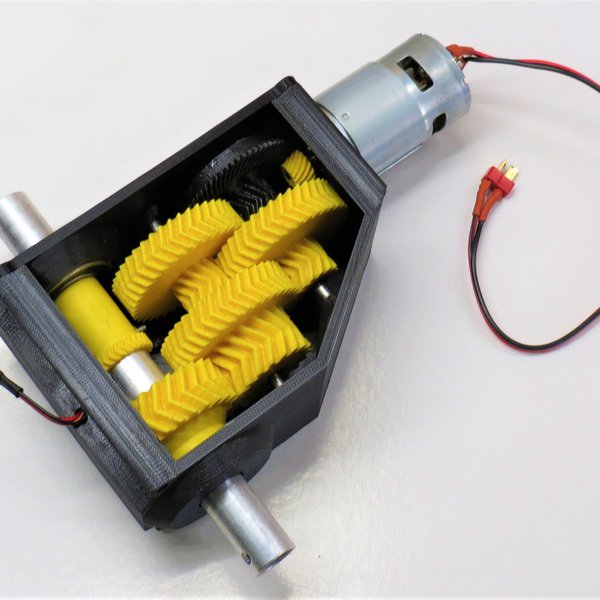 3D printed high torque servo/gearbox Version 2 | Hackaday.io