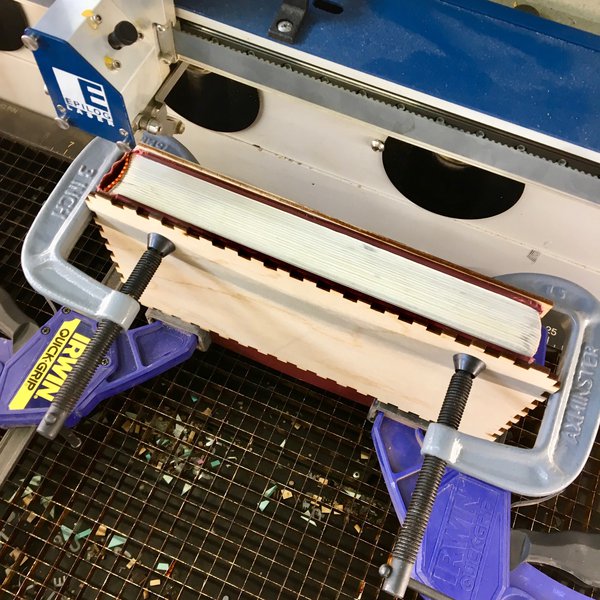 Laser-etched book edges | Hackaday.io