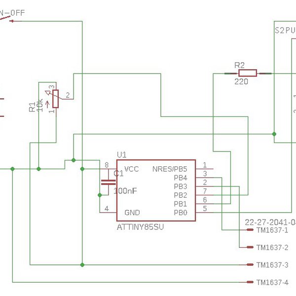 Arduino ATtiny85 kitchen countdown timer | Hackaday.io