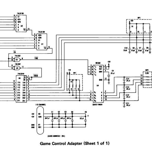 Exploring Classic IBM Game Controller Adapter | Hackaday.io