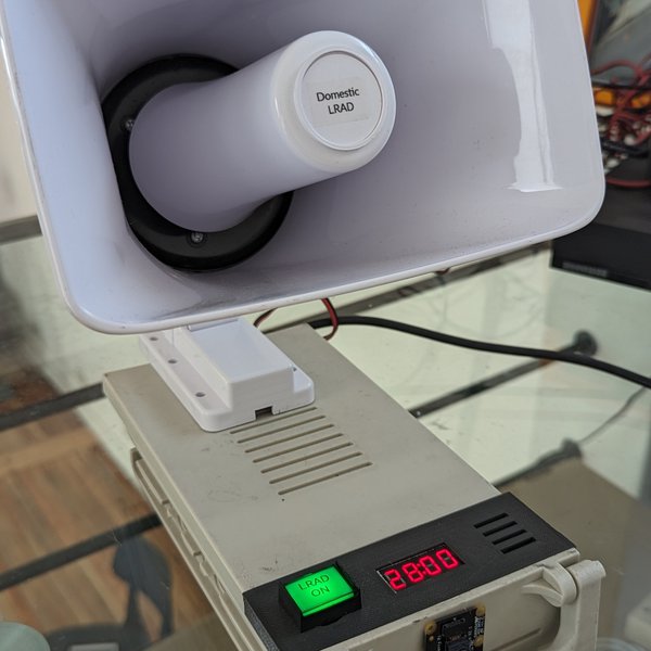 LRAD device triggered by human actions | Hackaday.io