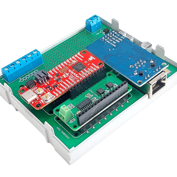 DIN rail housing for feather boards | Hackaday.io