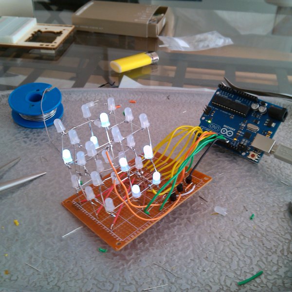 3x3x3 LED cube | Hackaday.io