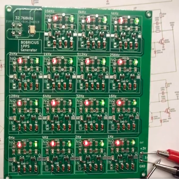 1s pulse source for All Transistors clock | Hackaday.io