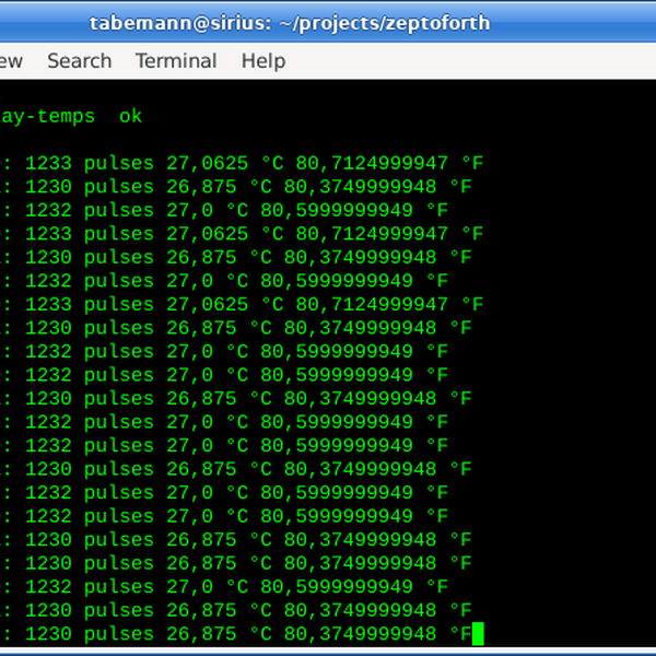 zeptoforth LMT01 Temperature Sensing | Hackaday.io