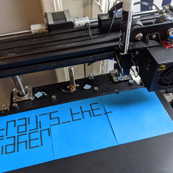 3D Printer to 2D Plotter with Custom G-code | Hackaday.io