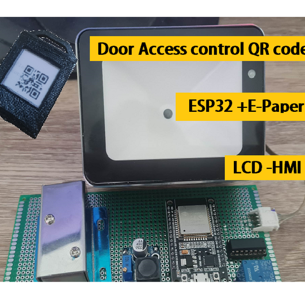 Door access control witch E-paper QR-code reader | Hackaday.io