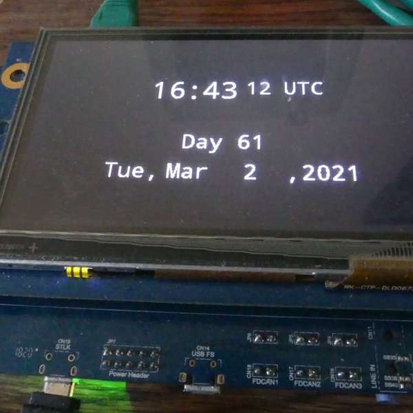 NTP Clock Based on STM32H735 Discovery Kit | Hackaday.io