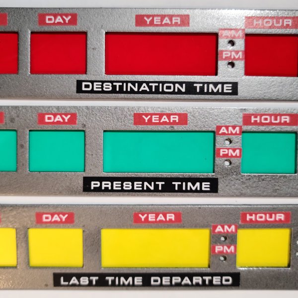 Back to the Future Time Circuits Display (TCD) | Hackaday.io