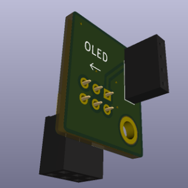(Raspberry Pi) GPIO 90° i2c OLED Angle Bracket | Hackaday.io