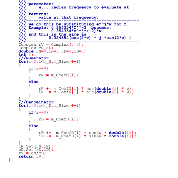 Discrete Time Domain C++ Analysis Functions | Hackaday.io