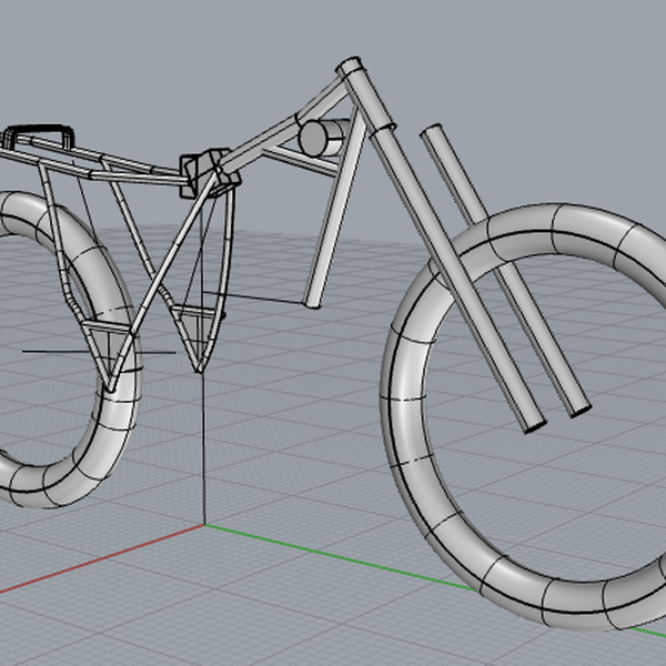 2005 Yamaha XT 225 Motorcycle Frame Modeling | Hackaday.io