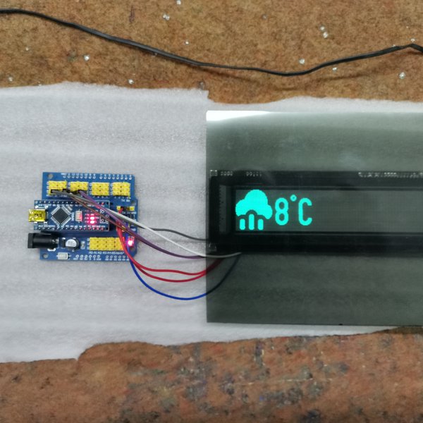 Simple Esp8266 Ntp Clock On Vfd Display 256x50 7663
