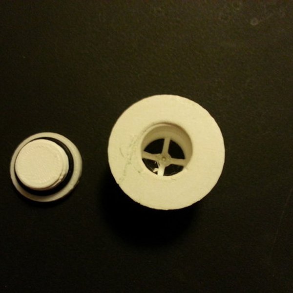3D Printed air-mattress plug. | Hackaday.io