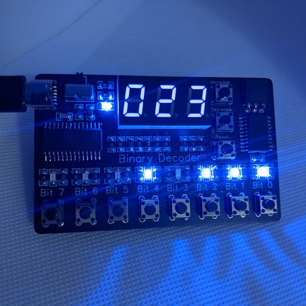Binary Decoder Soldering Kit | Hackaday.io