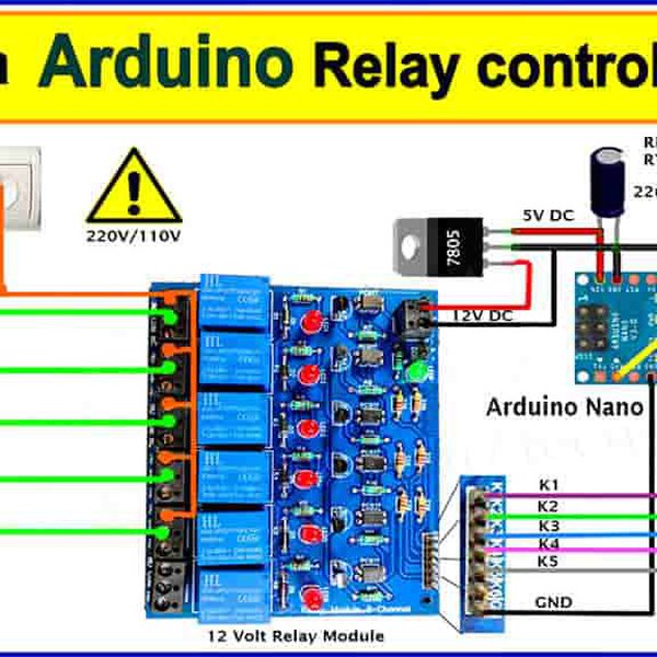 Lora Arduino Control Relay Module Circuit