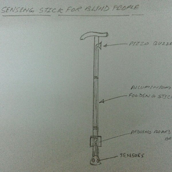 Sensing stick for blind people | Hackaday.io